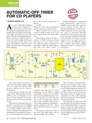 Automatic off timer for cd players | PDF | Physics | Science