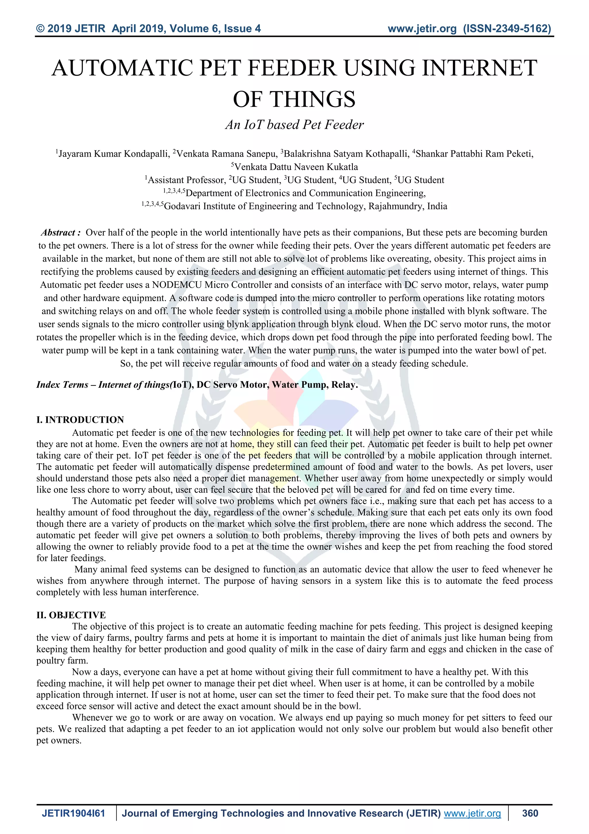 AUTOMATIC PET FEEDER USING IOT_2019_8p.pdf