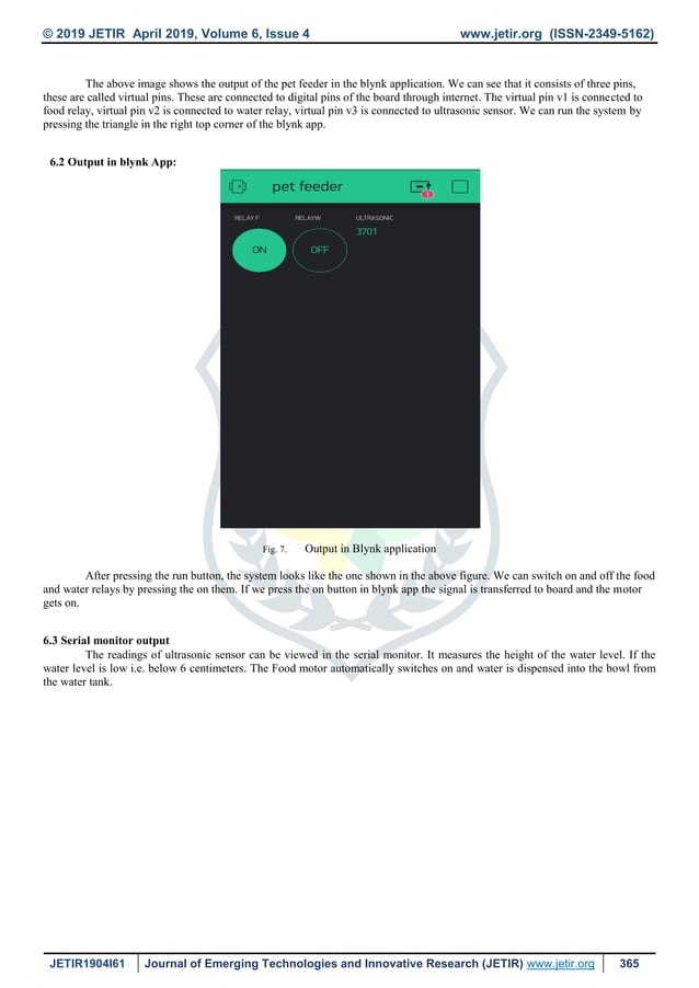 AUTOMATIC PET FEEDER USING IOT_2019_8p.pdf | Pet Supplies | Pets