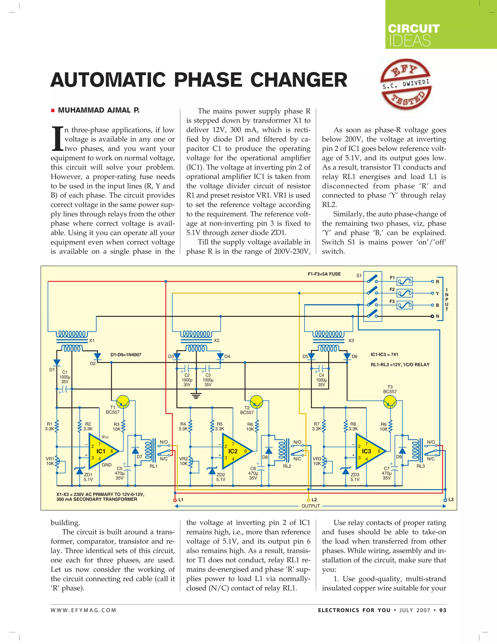 Automatic phase changer | PDF