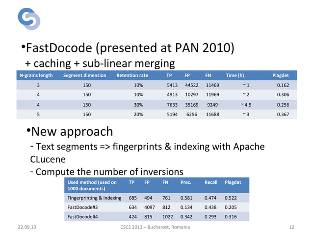 Automatic Plagiarism Detection System For Specialized Corpora Ppt