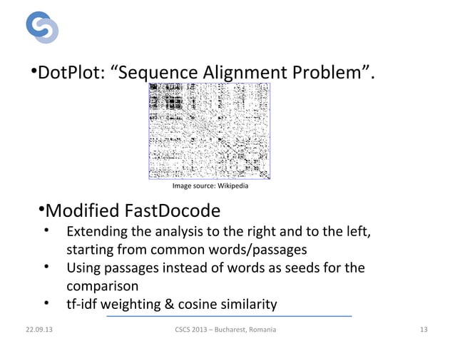Automatic Plagiarism Detection System For Specialized Corpora Ppt