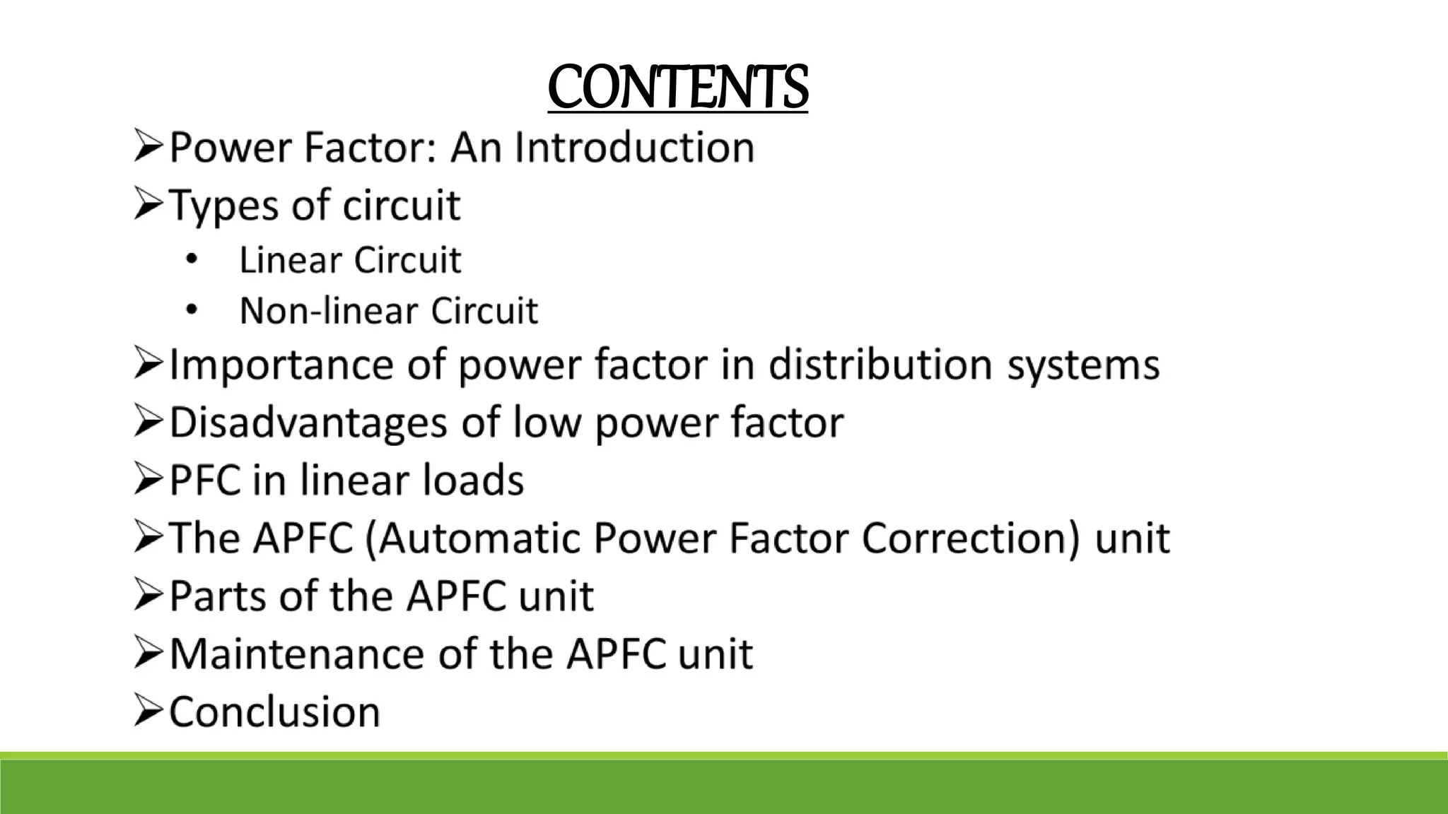 Automatic power factor correction | PPTX
