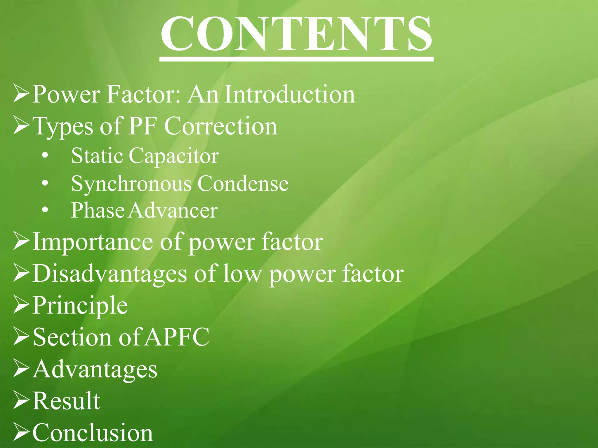 Automatic Power Factor Corrector Ppt