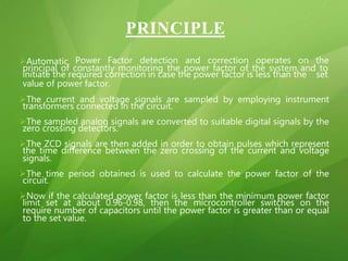 Automatic Power Factor Corrector | PPTX