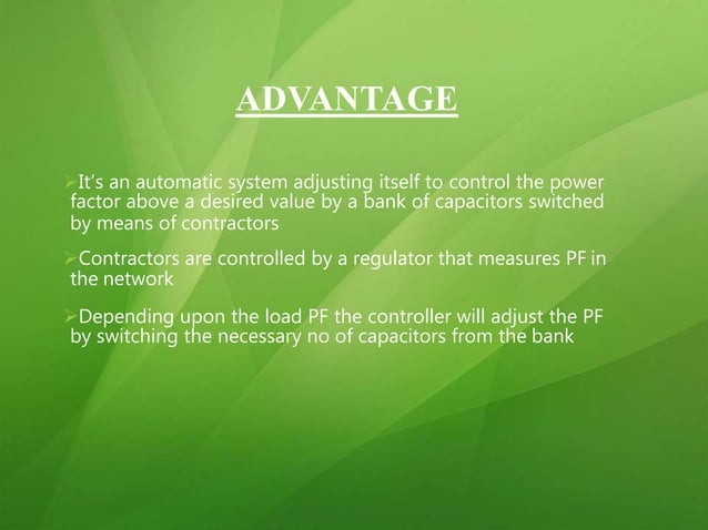 Automatic Power Factor Corrector | PPTX