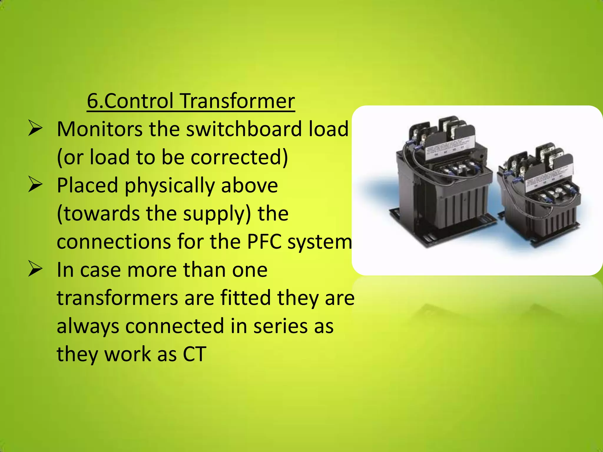 Automatic power factor correction unit | PPTX