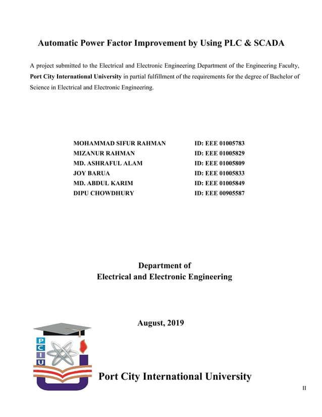 Automatic power factor_improvement_and_monitoring_by_using_plc[1] | PDF