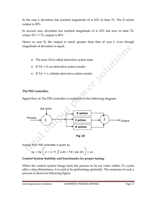 Automatic process controls in a Thermal Power Station | PDF