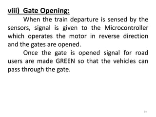 Automatic railway gate control | PPT