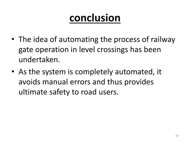 Automatic railway gate control | PPT