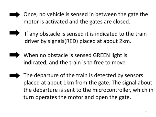 Automatic railway gate control | PPT