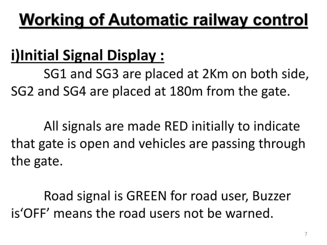Automatic railway gate control | PPT
