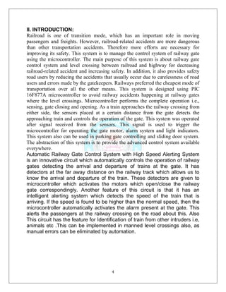 Automatic railway gate using pic 16f877a | PDF