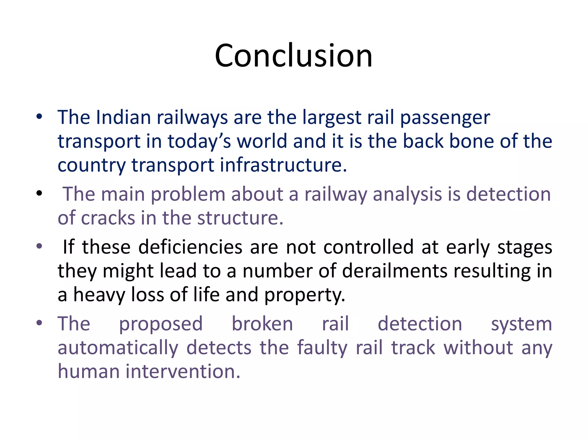 Automatic railway track crack detector | PPTX