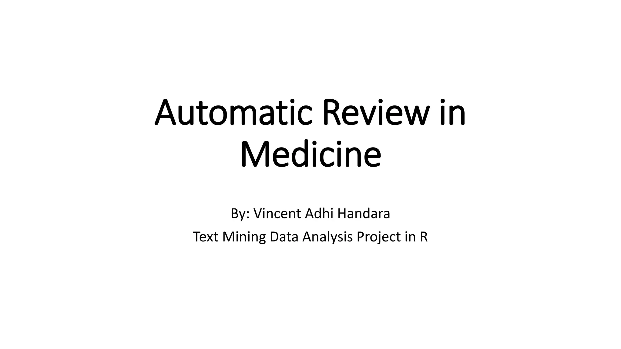 My Data Analysis Portfolio Text Mining Ppt