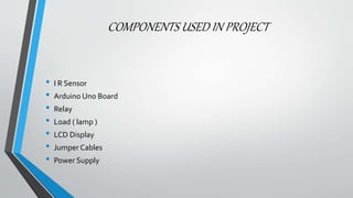 Automatic room light controller with bi directional visitor counter ...