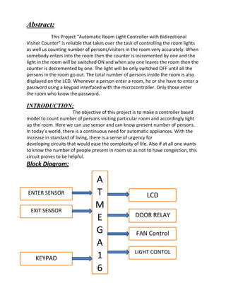 Automatic room light controller with visible counter | PDF