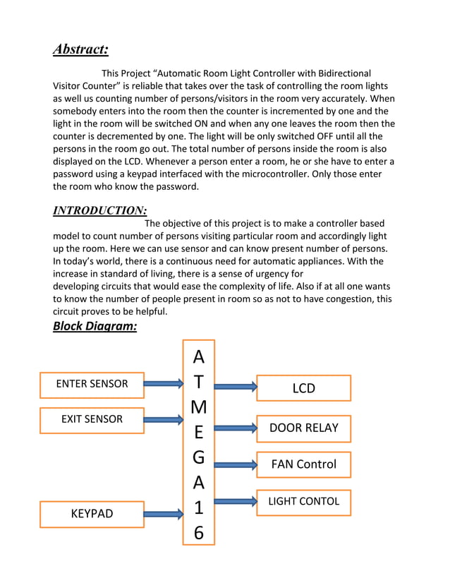 Automatic room light controller with visible counter | PDF