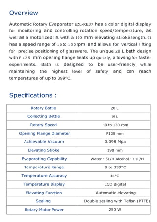 Automatic Rotary Evaporator EZL-RE37.pdf