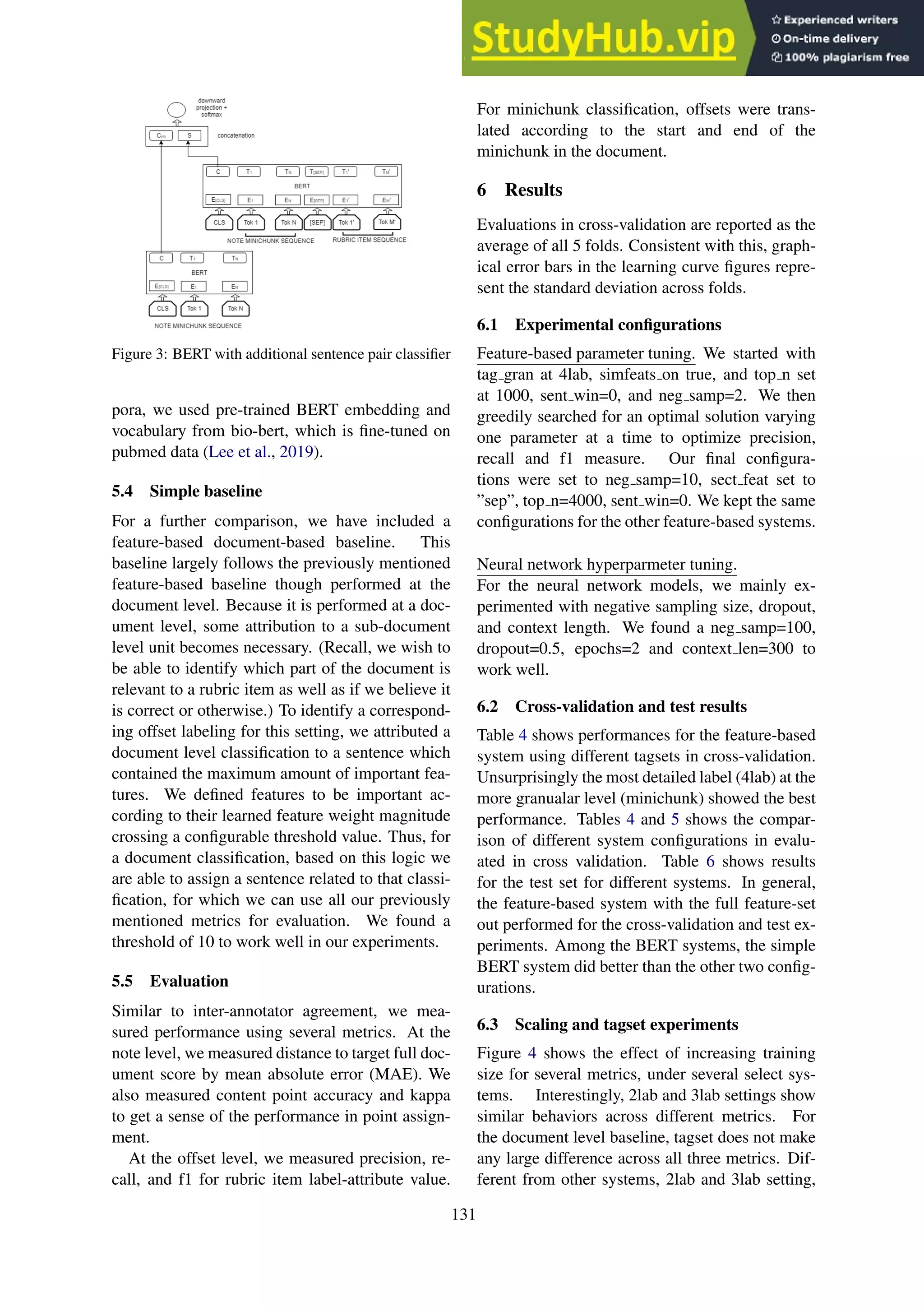 Automatic Rubric-Based Content Grading For Clinical Notes | PDF