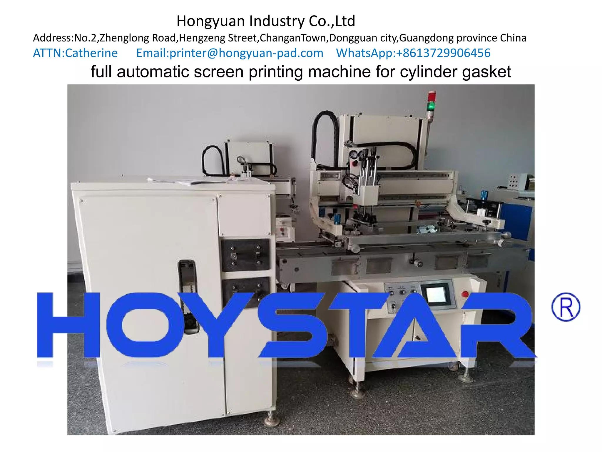 Automatic screen printing machine screen printing for cylinder head ...