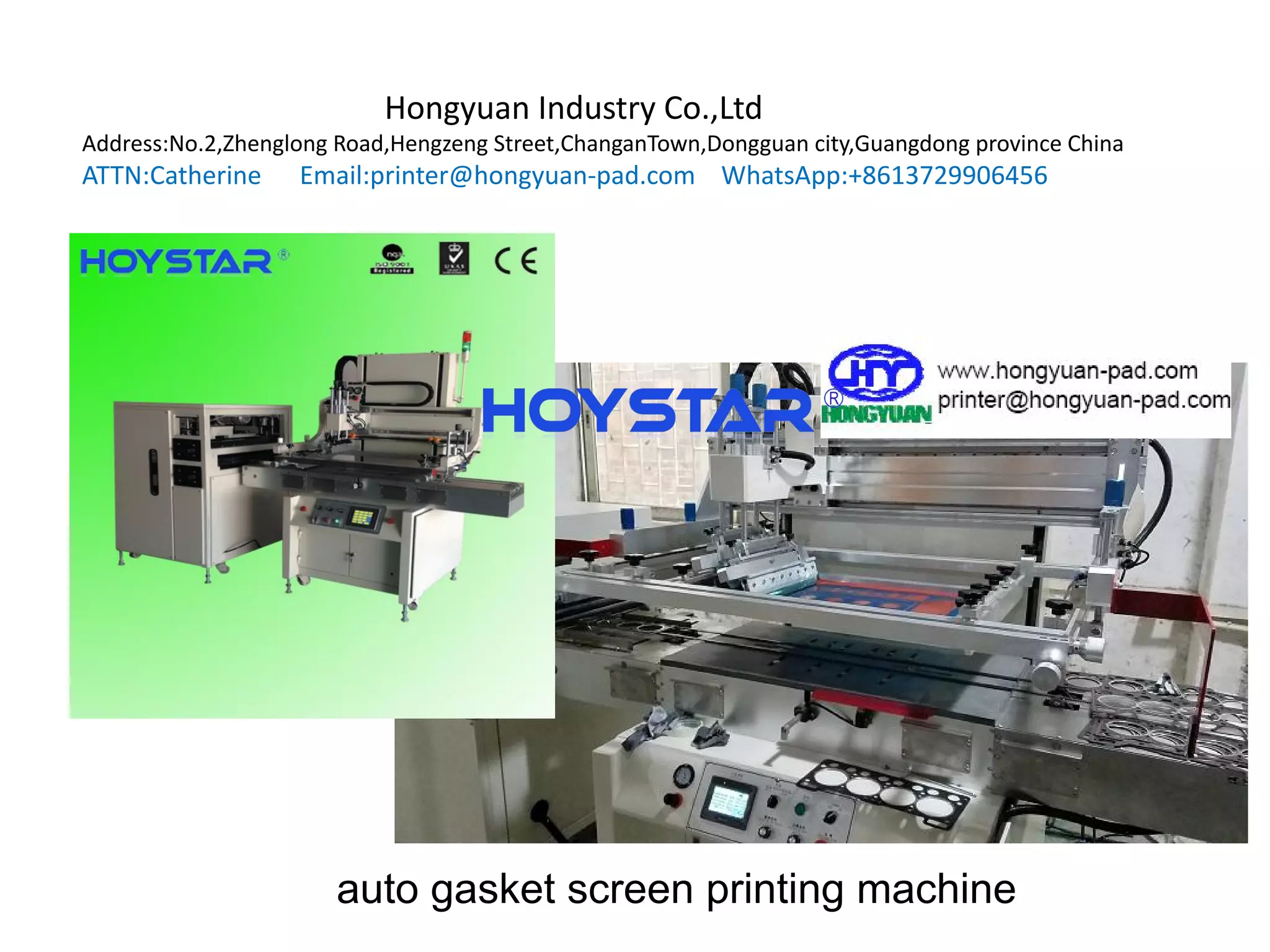 Automatic screen printing machine screen printing for cylinder head ...