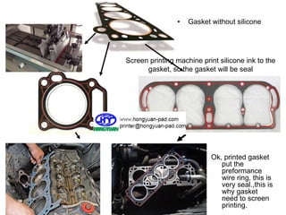Automatic screen printing machine screen printing for cylinder head gaskets | PDF