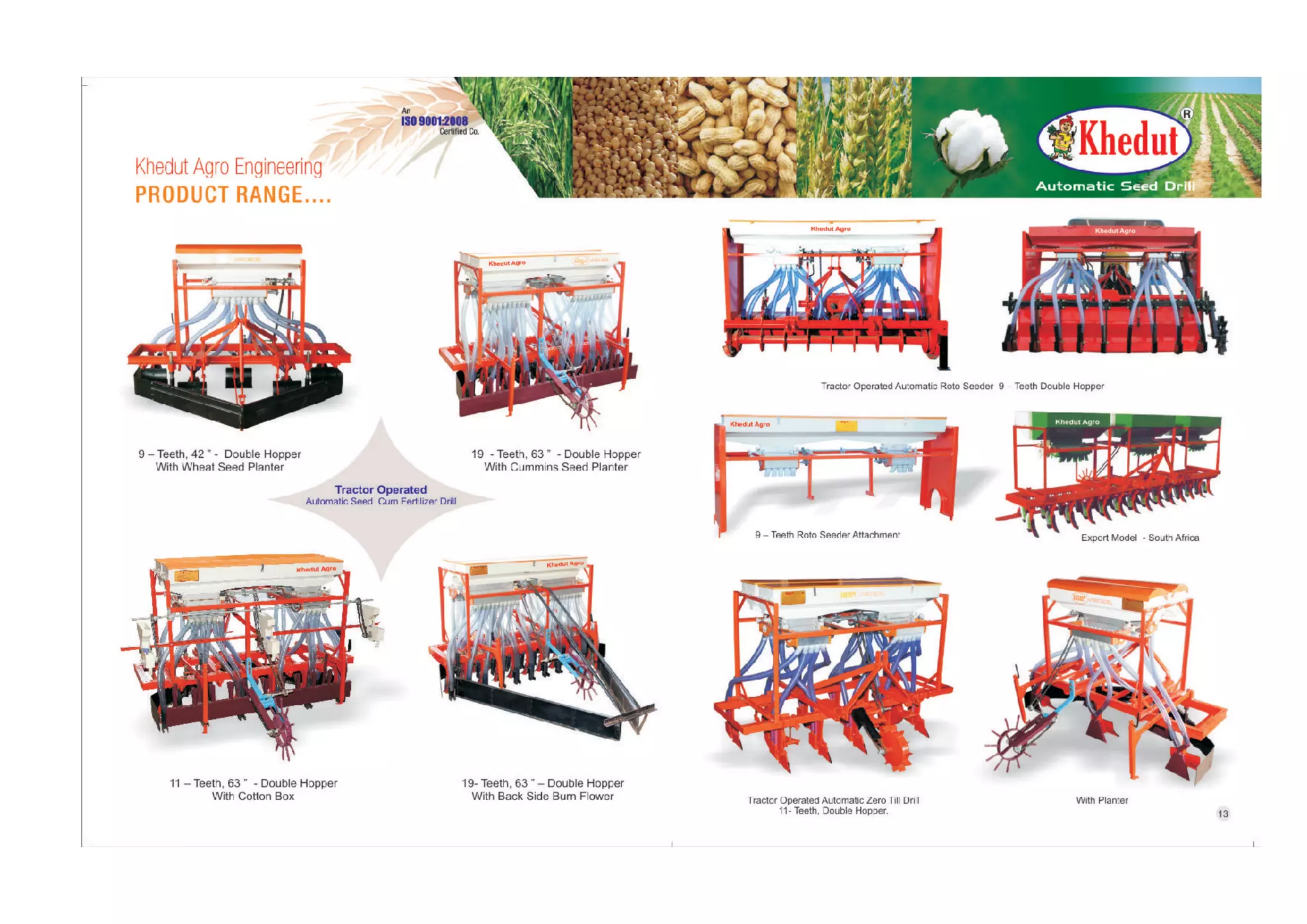 Automatic Seed Drill - Khedut Brochure | PDF