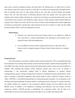Automatic semantic content extraction in videos using a fuzzy ontology and rule based model | PDF