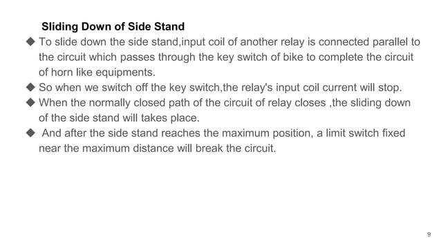 Automatic side stand for two wheelers | PPTX