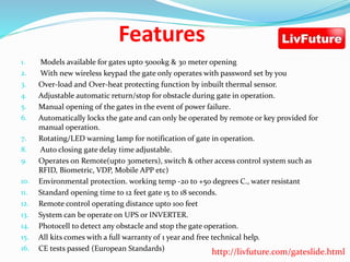 Automatic sliding gate | PPTX