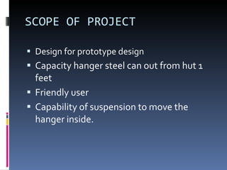 Automatic smart hanger final project | PPT
