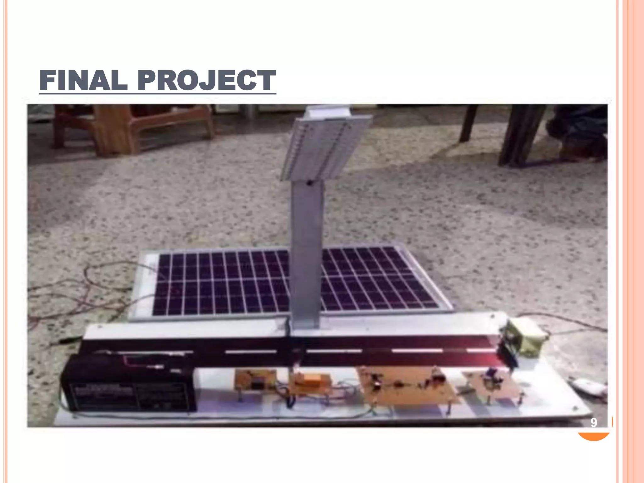 Automatic solar street light sysytem | PPTX