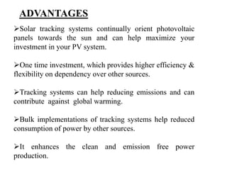 Automatic solar tracking system | PPTX