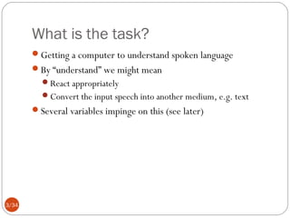 Automatic speech recognition | PPT