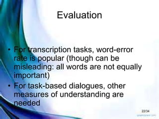 Automatic speech recognition | PPTX