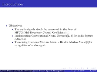 Automatic speech recognition system using deep learning | PDF