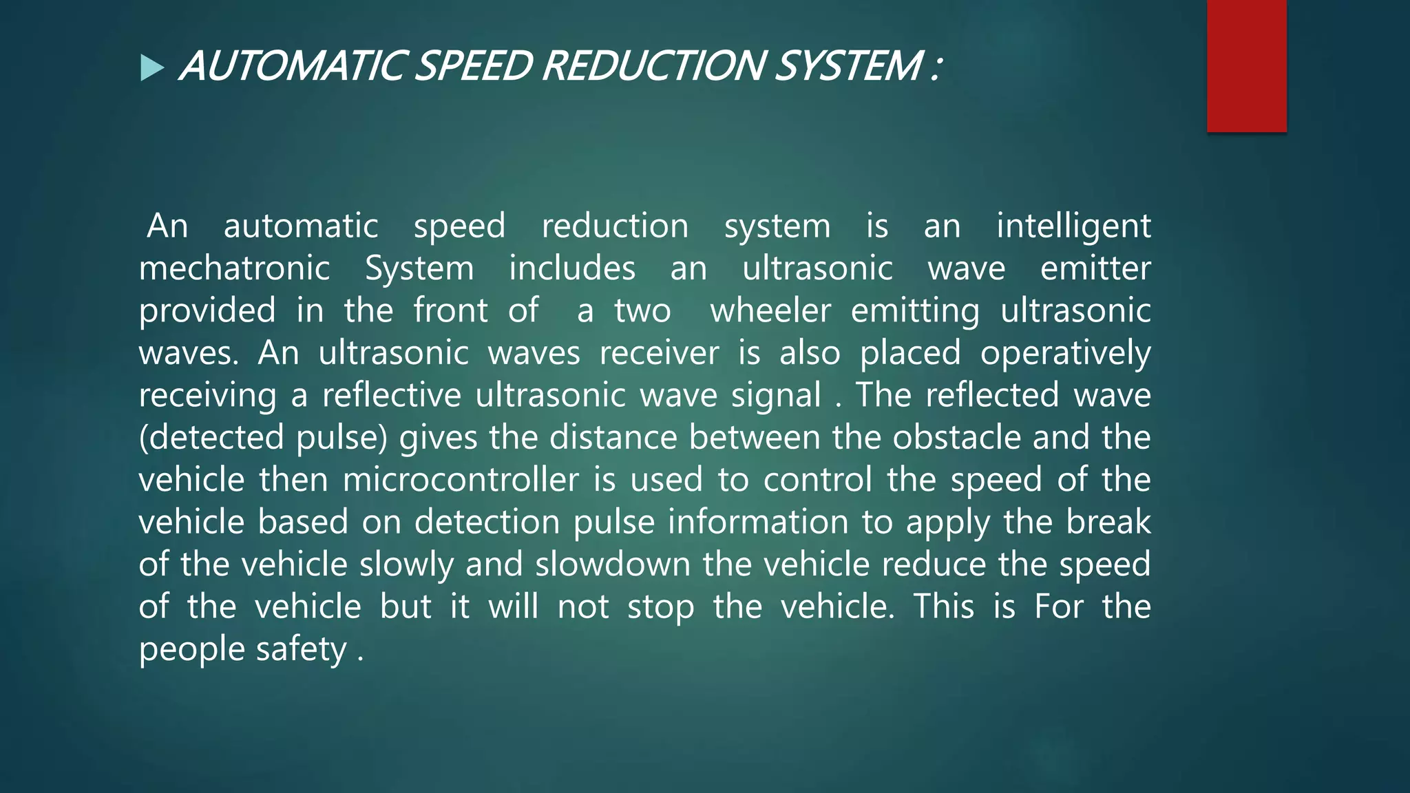 AUTOMATIC SPEED REDUCTION.pptx