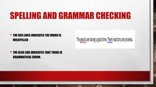 Automatic spelling and grammar checking.pptx | Computing | Technology & Computing