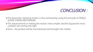 Automatic stamping machine | PPTX