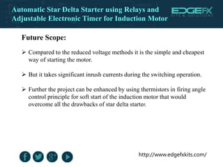 Automatic Star Delta Starter Using Relays And Adjustable Electronic ...