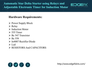 Automatic Star Delta Starter Using Relays And Adjustable Electronic ...