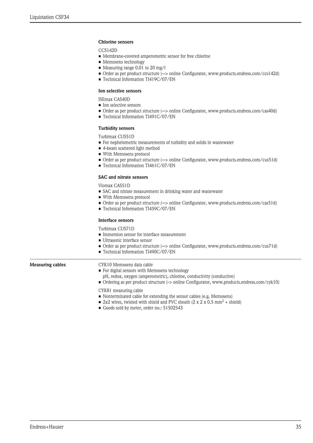 Automatic stationary sampler-Liquistation CSF34 | PDF