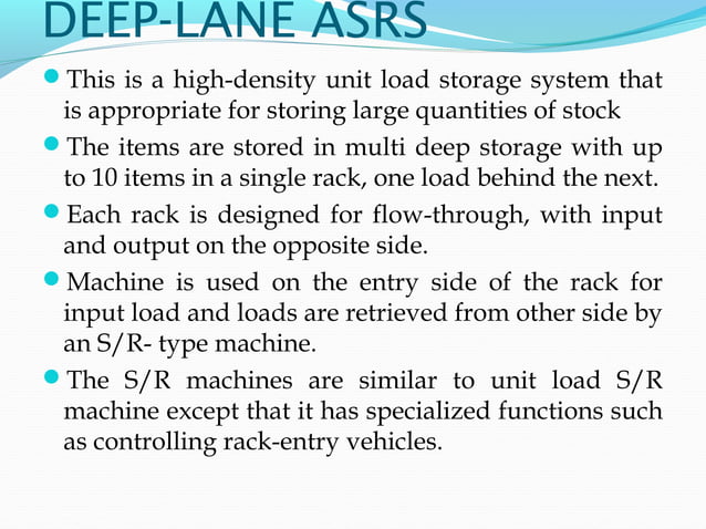 Automatic storage and retrieval system | PPT