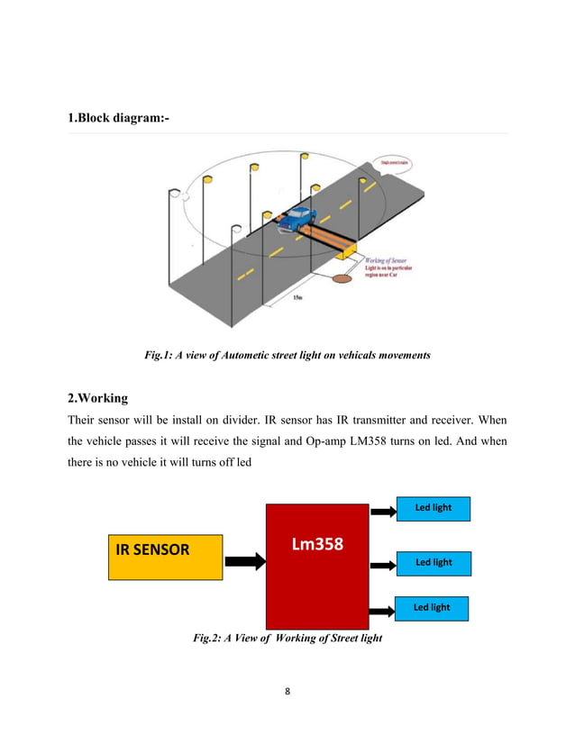 Automatic street light based on vehicles movement report | PDF ...
