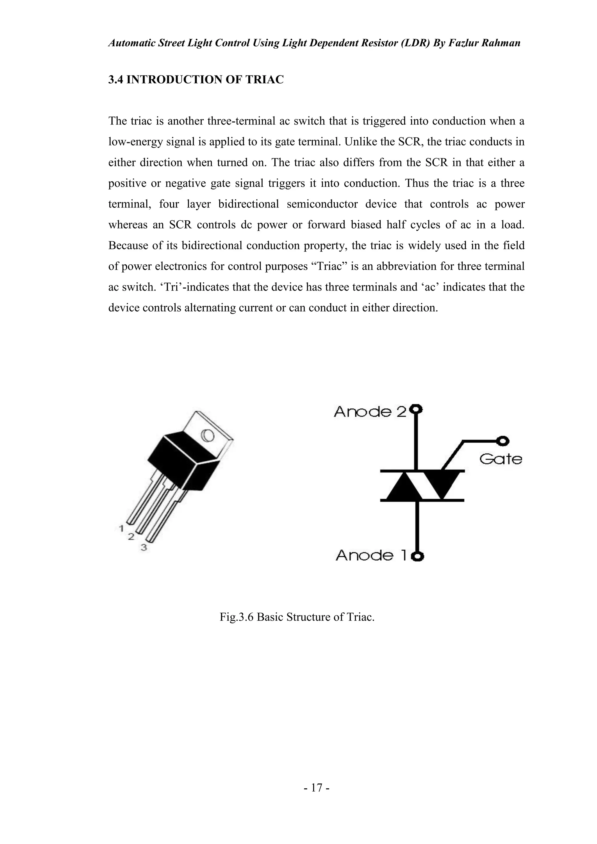 Automatic street light control using LDR. | PDF