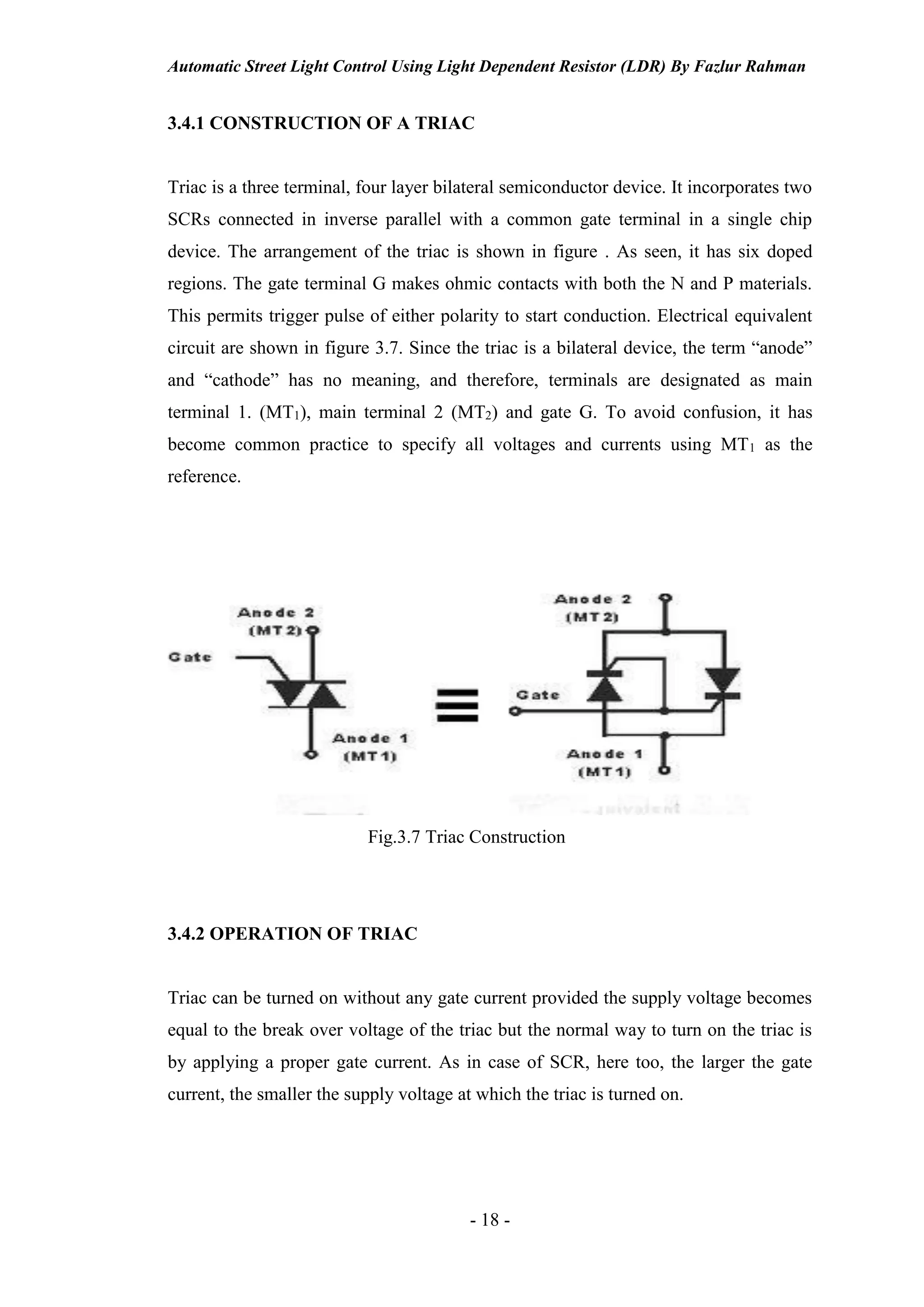 Automatic street light control using LDR. | PDF
