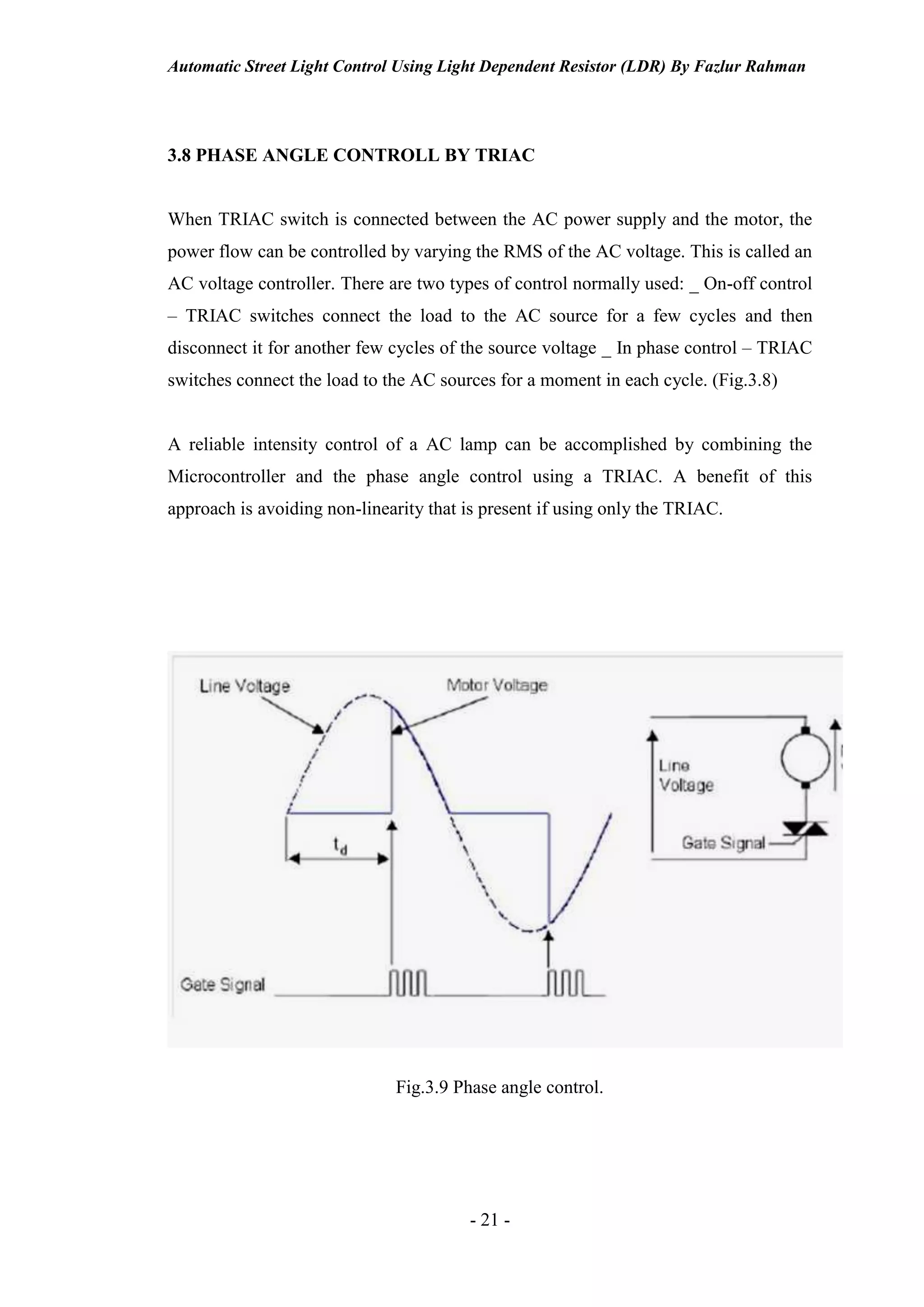 Automatic street light control using LDR. | PDF