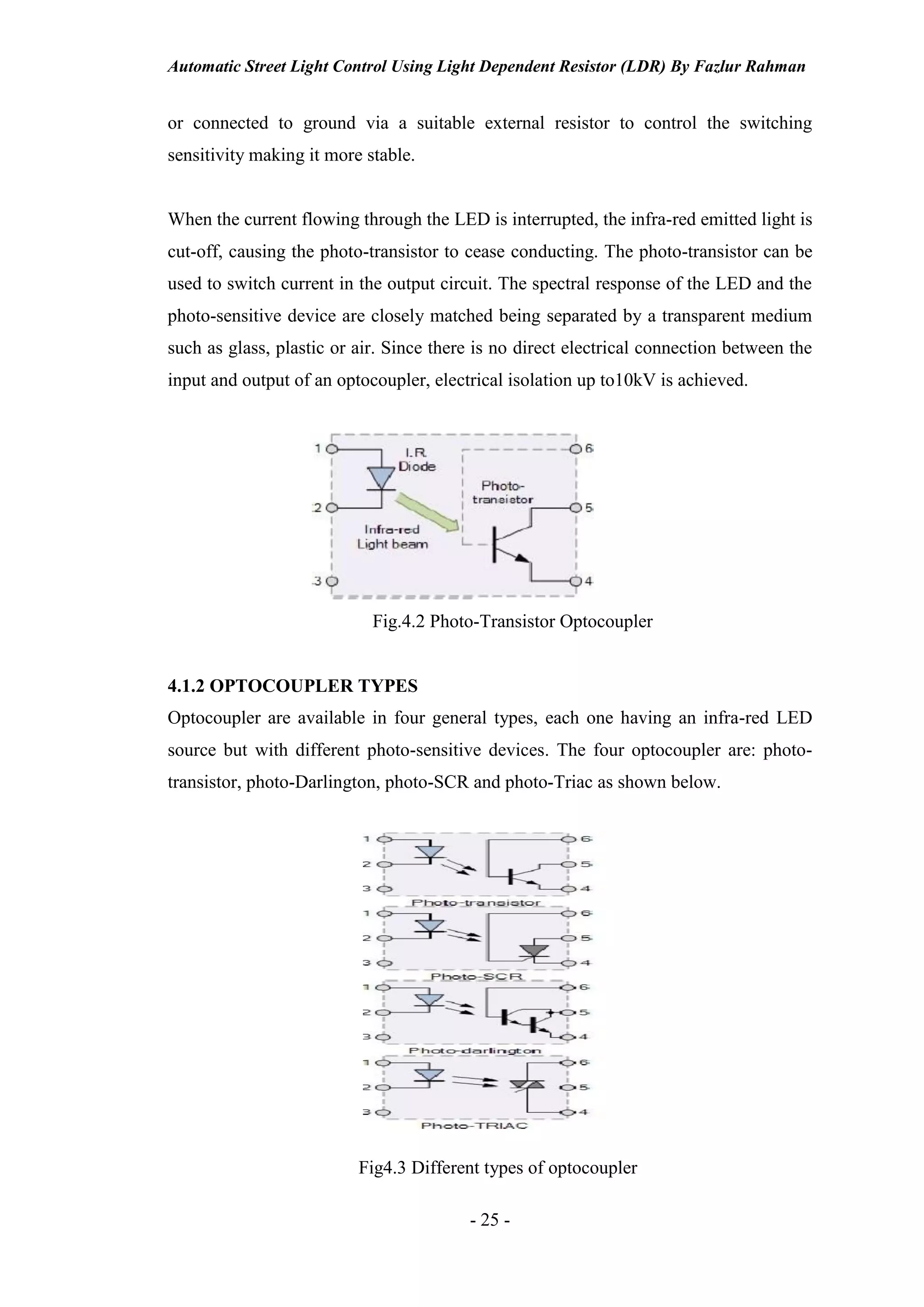 Automatic street light control using LDR. | PDF